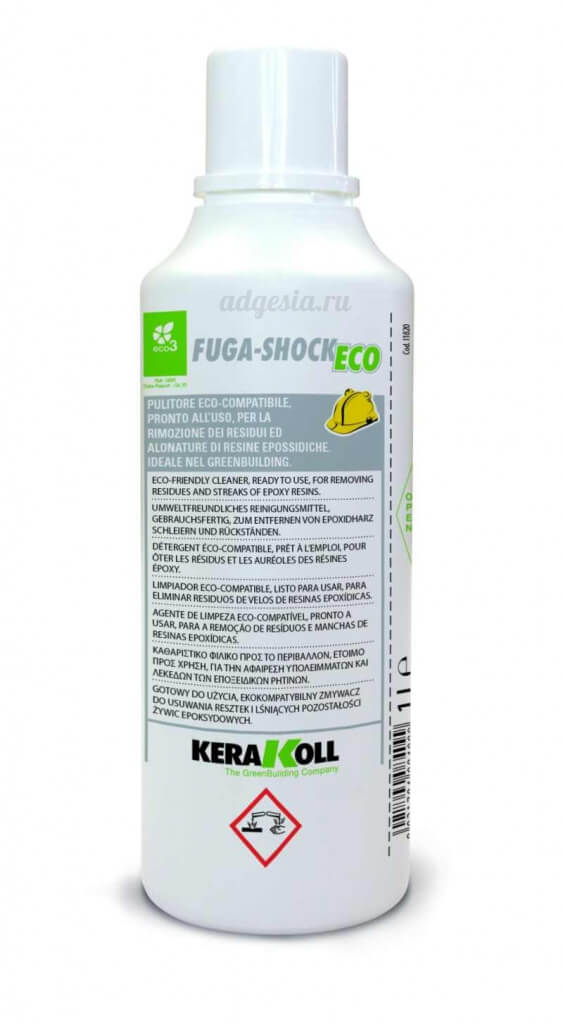 Затирка Kerakoll Fugabella Color Очиститель Fuga-Shock Eco 1л купить в ...
